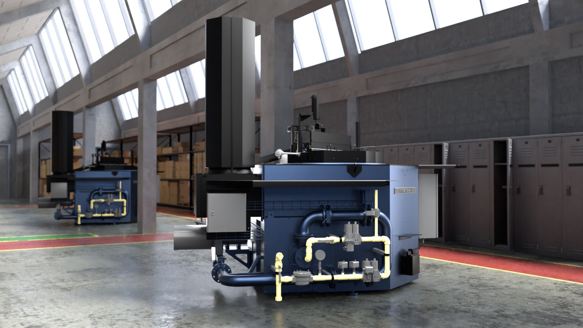 Gas-fired crucible dosing furnace (AMGD)