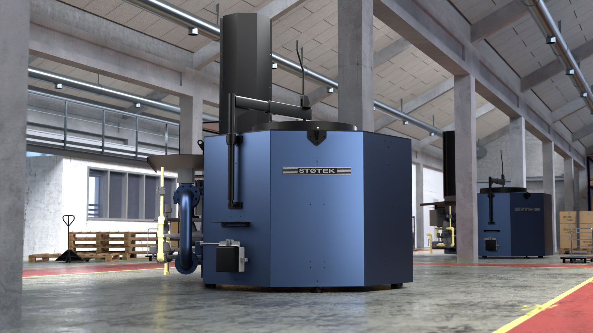 Gas-fired crucible furnace (AMG)