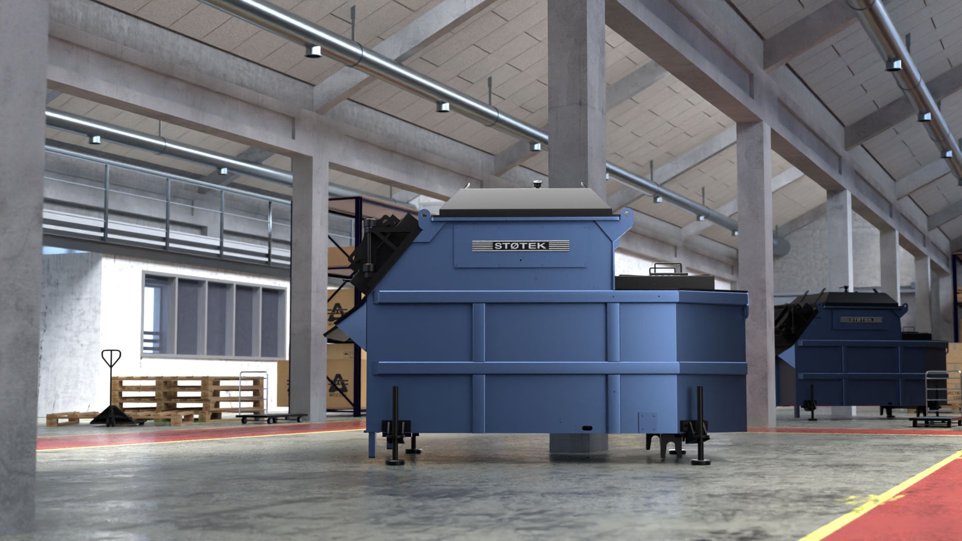 Radiant heated holding furnace (STE)
